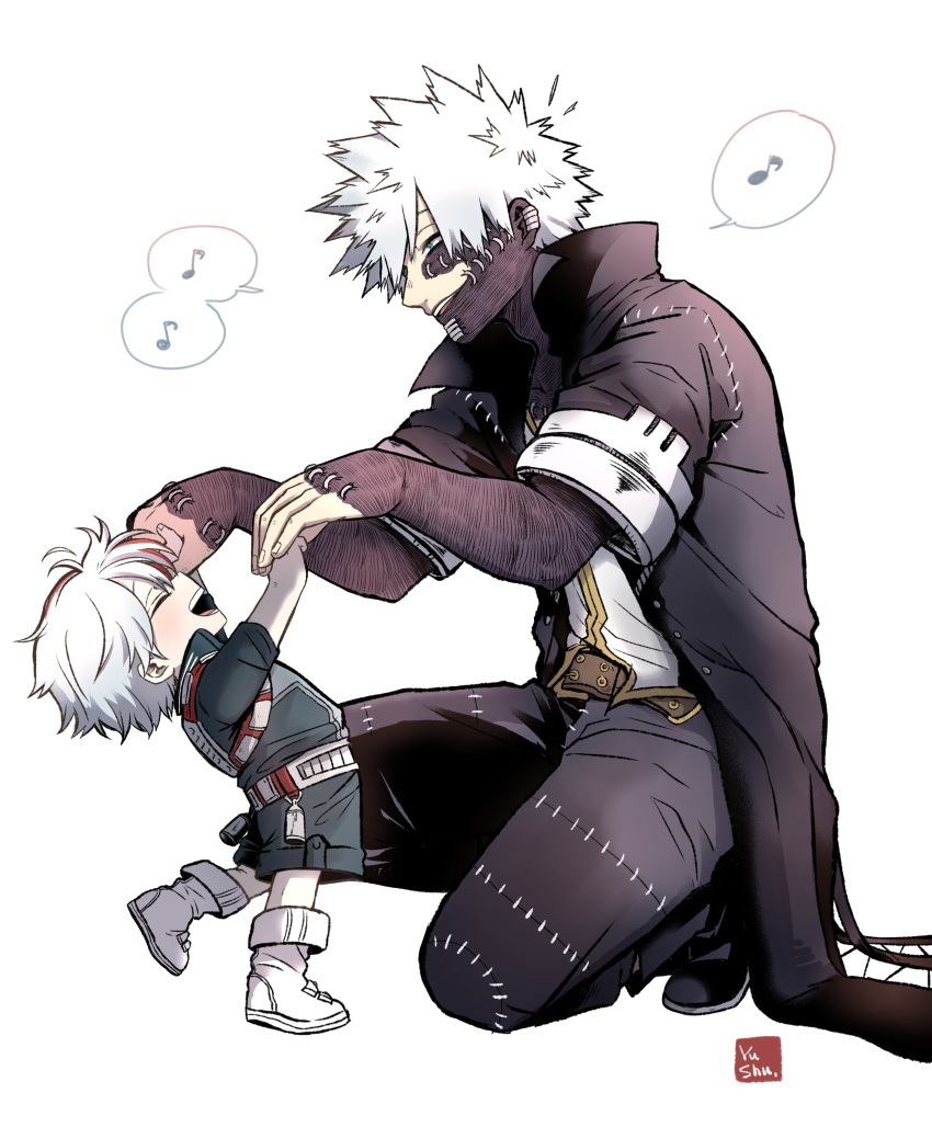 Safebooru - 1boy absurdres aged down artist logo black coat boku no ...