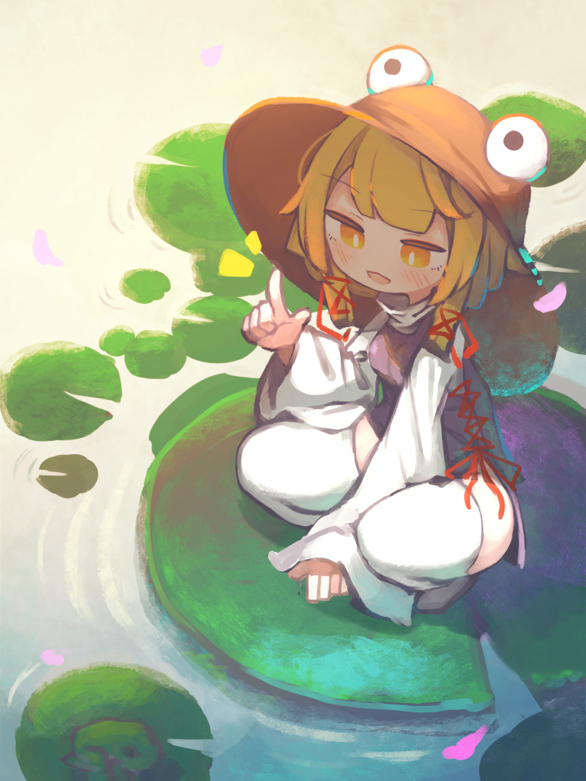 Safebooru - 1girl absurdres blonde hair blush brown headwear chii (tsumami tsumamare) hair ...