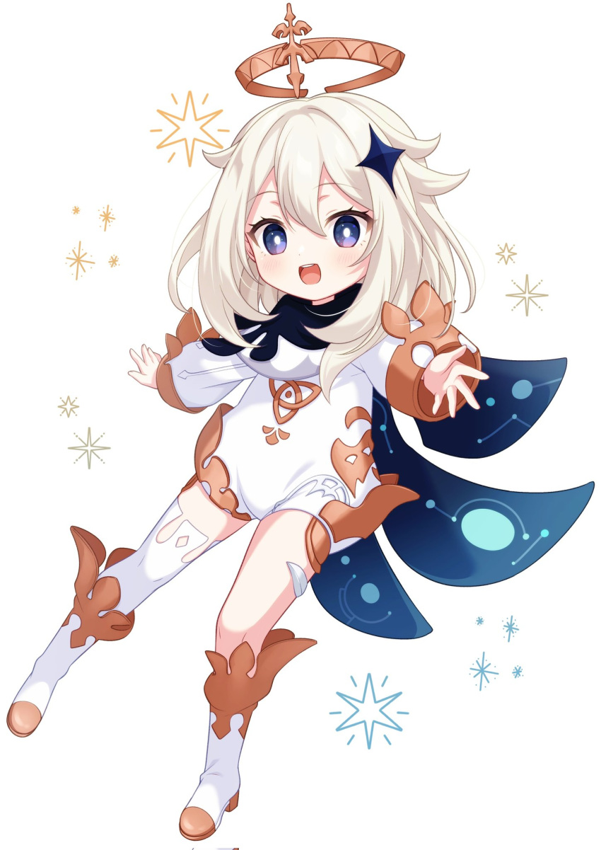 Safebooru - 1girl blue eyes blush dress genshin impact hair ornament ...