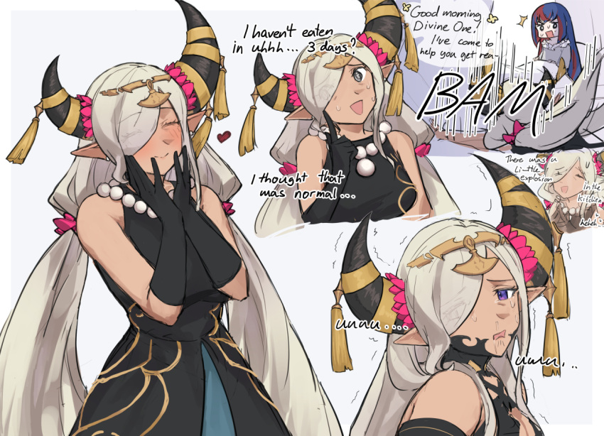Safebooru - 2girls alear (female) (fire emblem) alear (fire emblem) bare shoulders black dress ...
