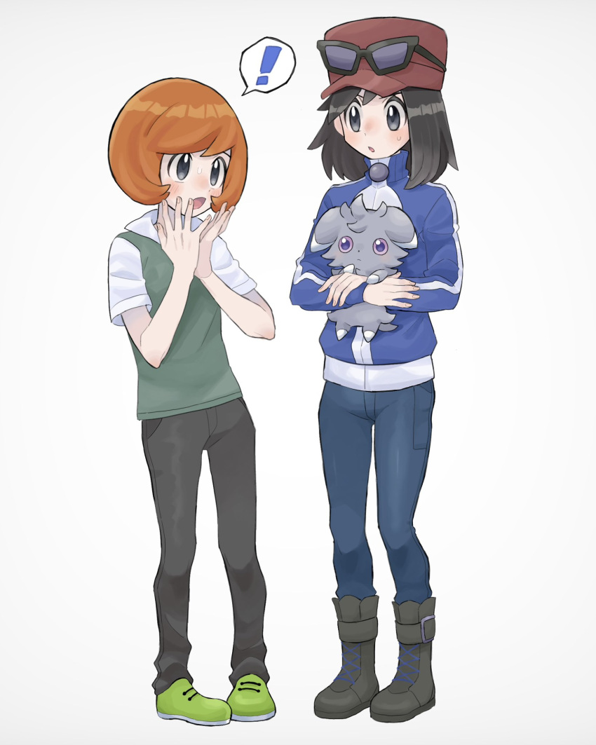 Safebooru - ! 2boys :o alternate hair length alternate hairstyle blue ...