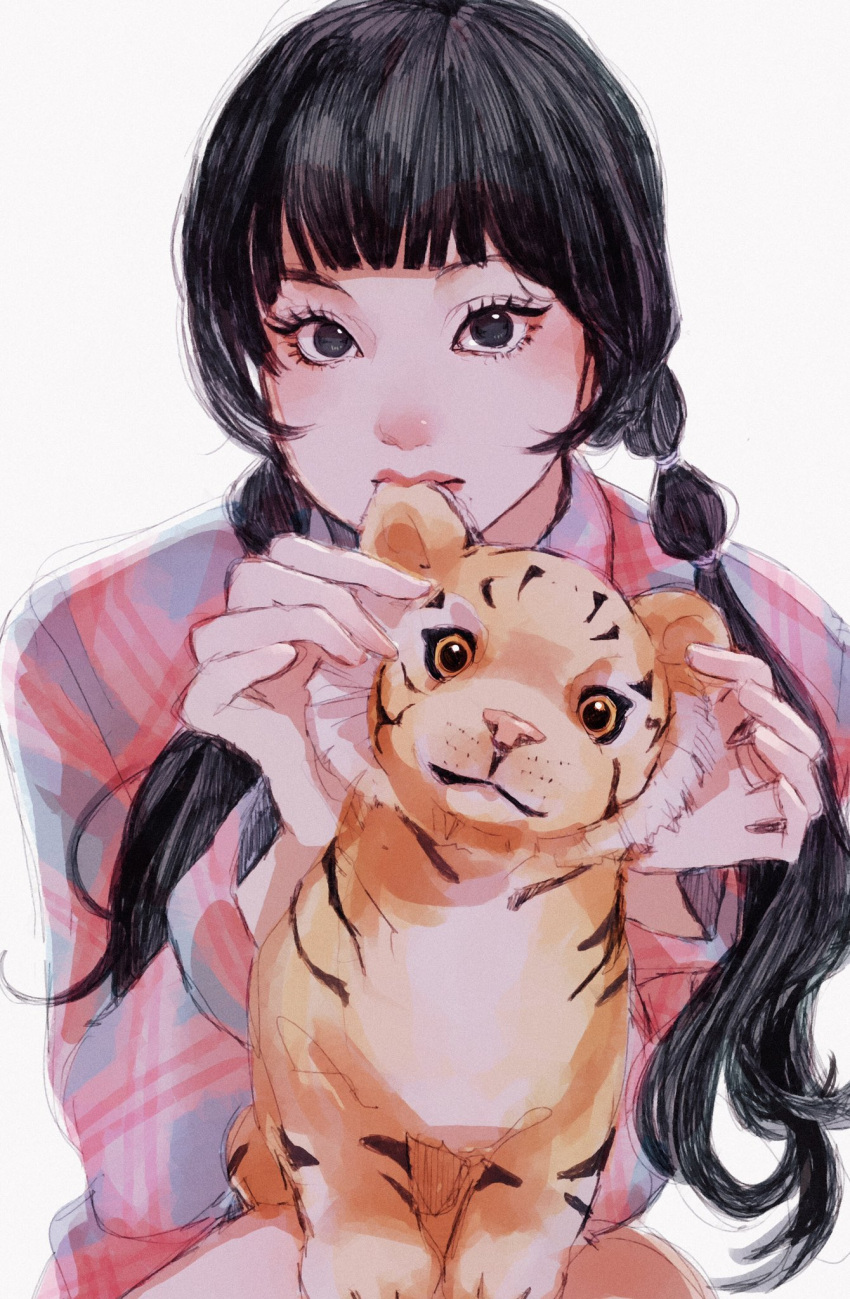 Safebooru - 1girl akari (kimute jihiki) black eyes black hair chaeyoung ...