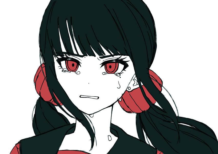 Safebooru - 1girl absurdres arironpawa black hair black sailor collar ...