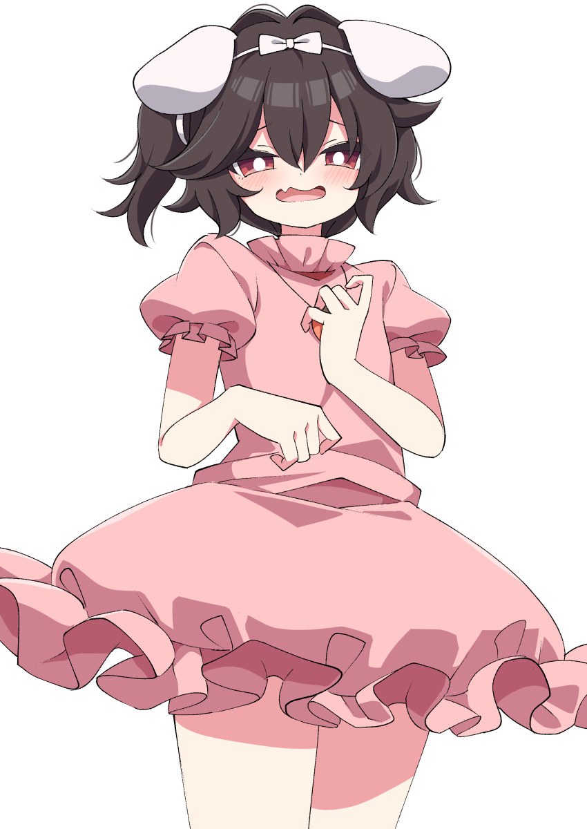 Safebooru - 1girl absurdres alternate hairstyle animal ears bare legs ...