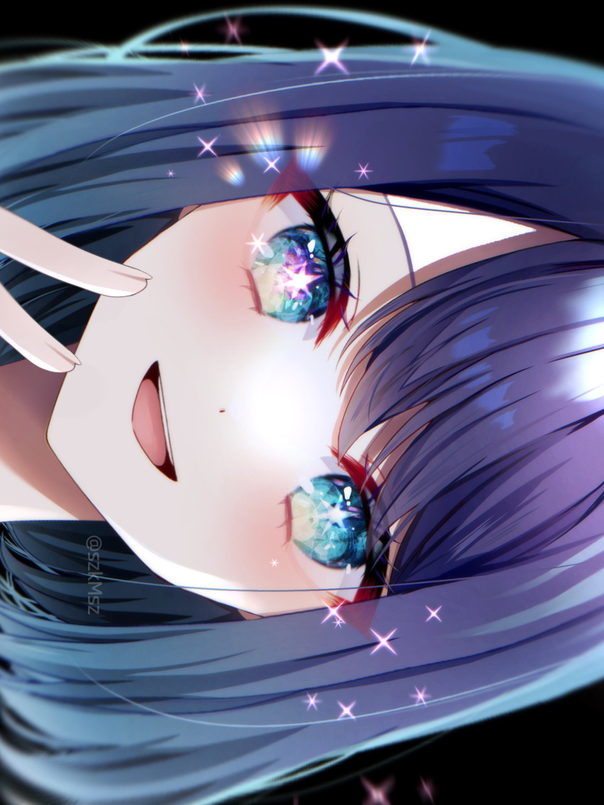 Safebooru - 1girl blue eyes blue hair gradient hair highres kurokawa ...