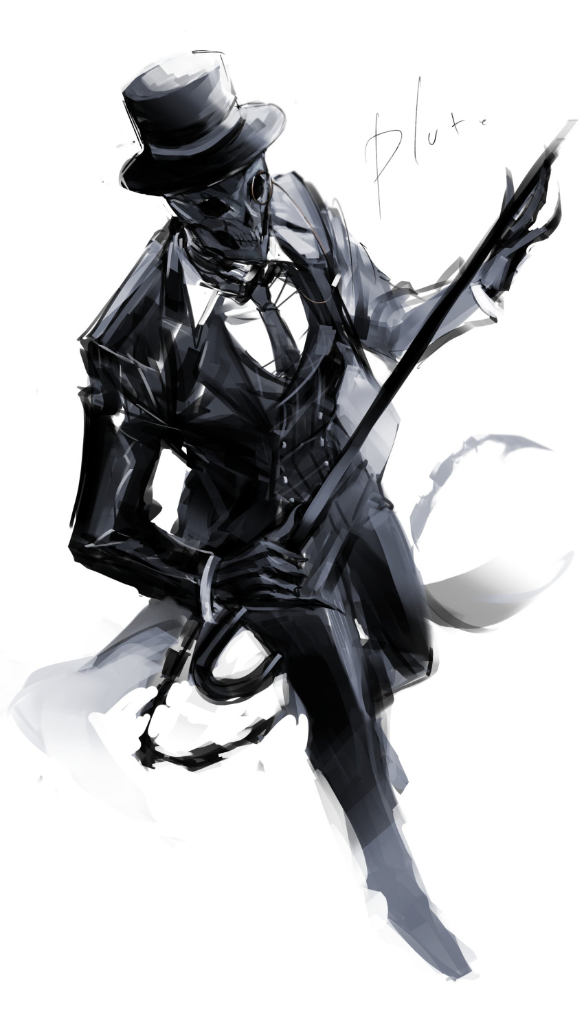 Safebooru - 1boy absurdres black coat black footwear black headwear ...