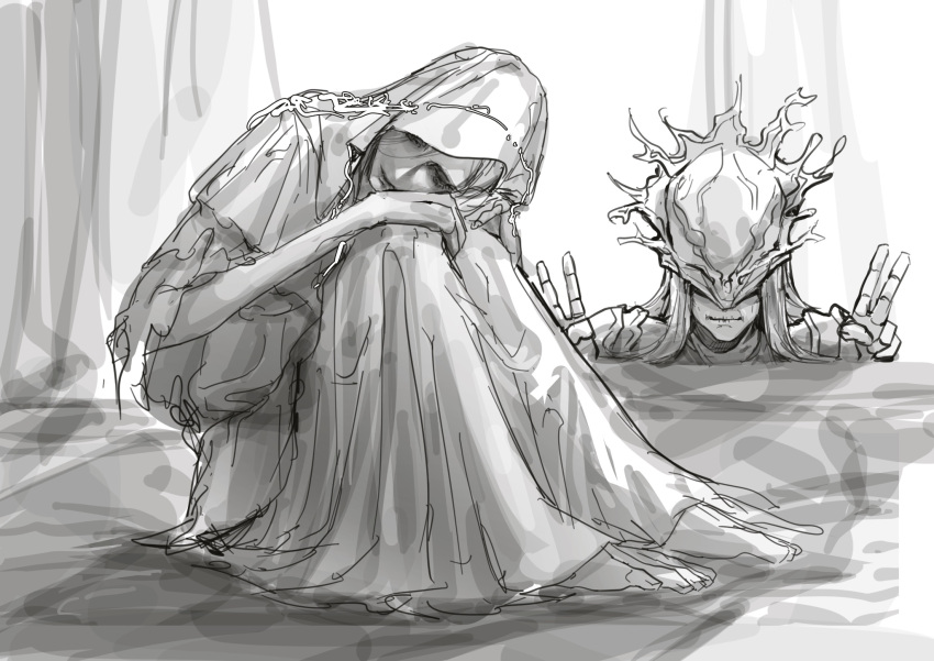 Safebooru - 2boys armor barefoot closed mouth cuso4 suiwabutu dark ...