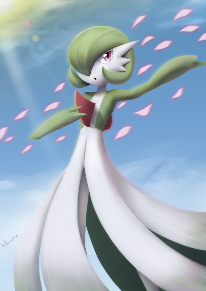 Safebooru - :o absurdres colored skin commentary request day gardevoir ...