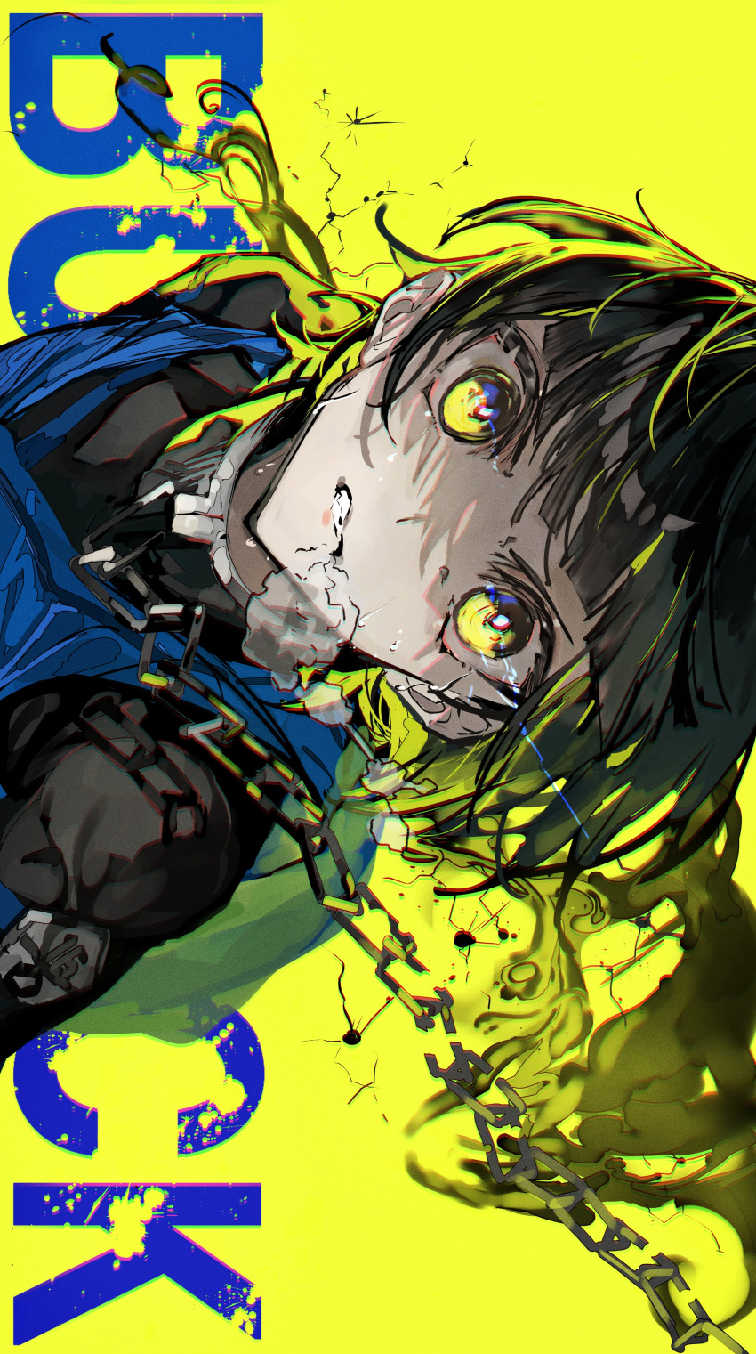 Safebooru - 1boy absurdres bachira meguru black bodysuit black hair blonde hair blue lock blue ...