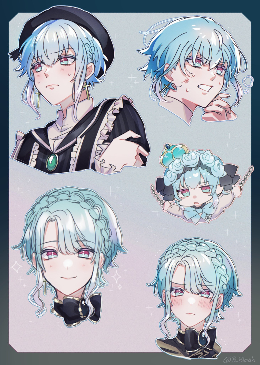 Safebooru - 1boy akuma shitsuji to kuroi neko androgynous aqua eyes ...