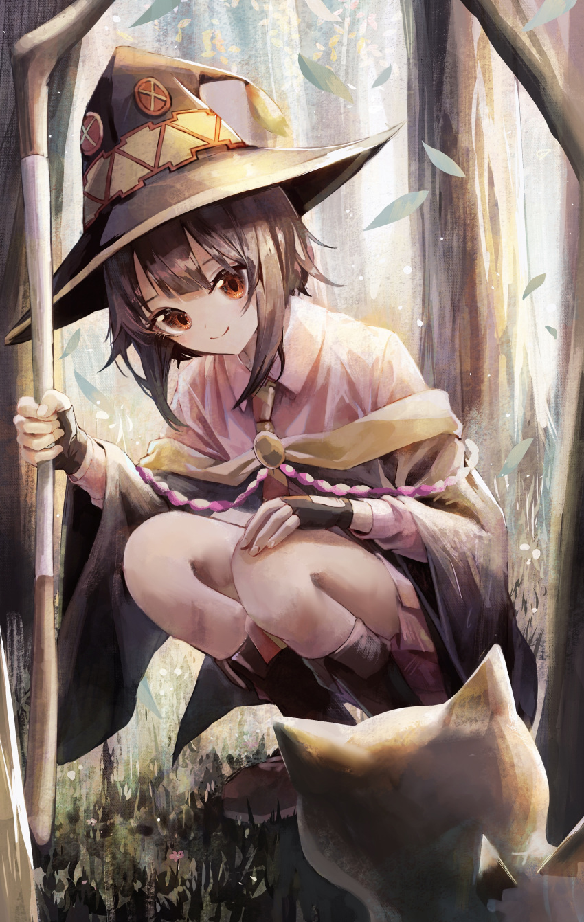 Safebooru - 1girl absurdres asabita bat wings black cat black cloak black gloves black headwear ...