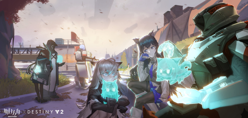 Safebooru - 1other 3girls absurdres amiya (arknights) animal ear fluff animal ears arknights ...