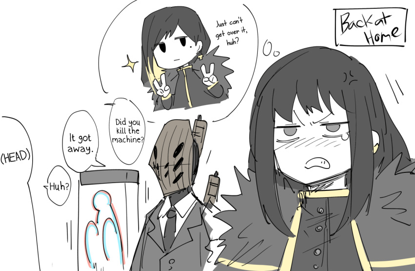 Safebooru - 1boy 2girls 2others anger vein armor baral (library of ruina) binah (project moon ...