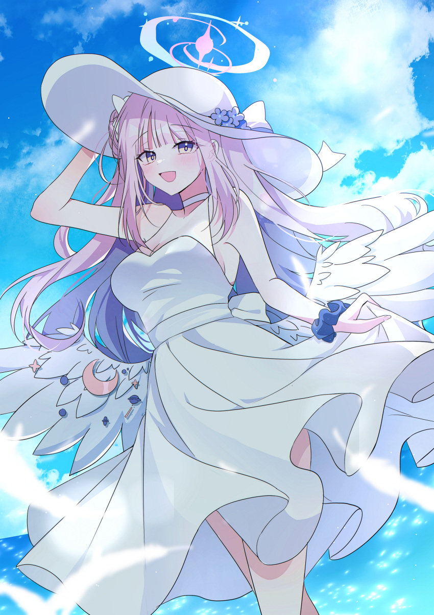 Safebooru 1girl Absurdres Alternate Costume Bare Shoulders Blue
