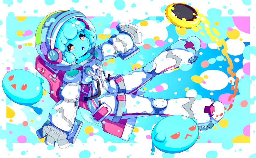 Safebooru - 1girl astronaut blackbass812 blush stickers chigusa ...