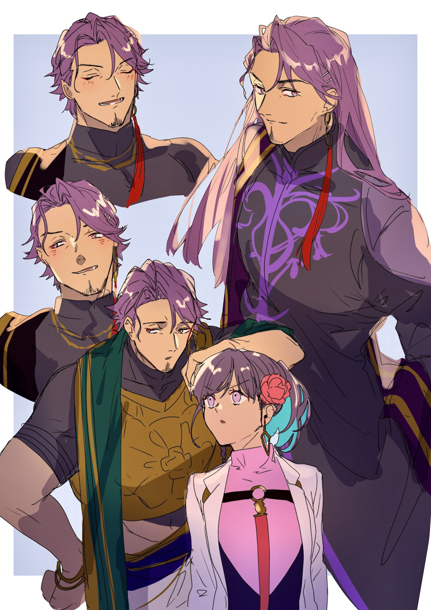 Safebooru - 1boy 1girl absurdres armor ayus (fate) black shirt bracelet ...