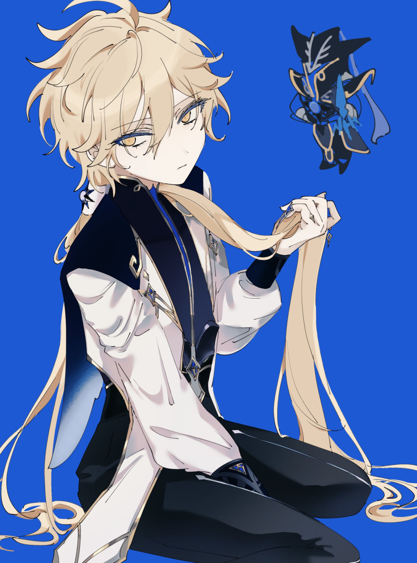 Safebooru - 1boy absurdres aether (genshin impact) ahoge alternate costume alternate hairstyle ...