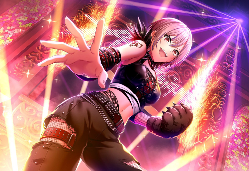 Safebooru - d4dj dress green eyes grey hair short hair smile weronika (d4dj) | 4419180