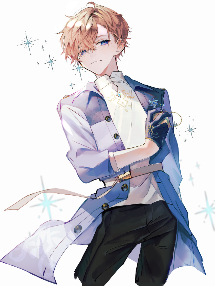 Safebooru 1boy Absurdres Belt Black Gloves Black Pants Blonde Hair 3180