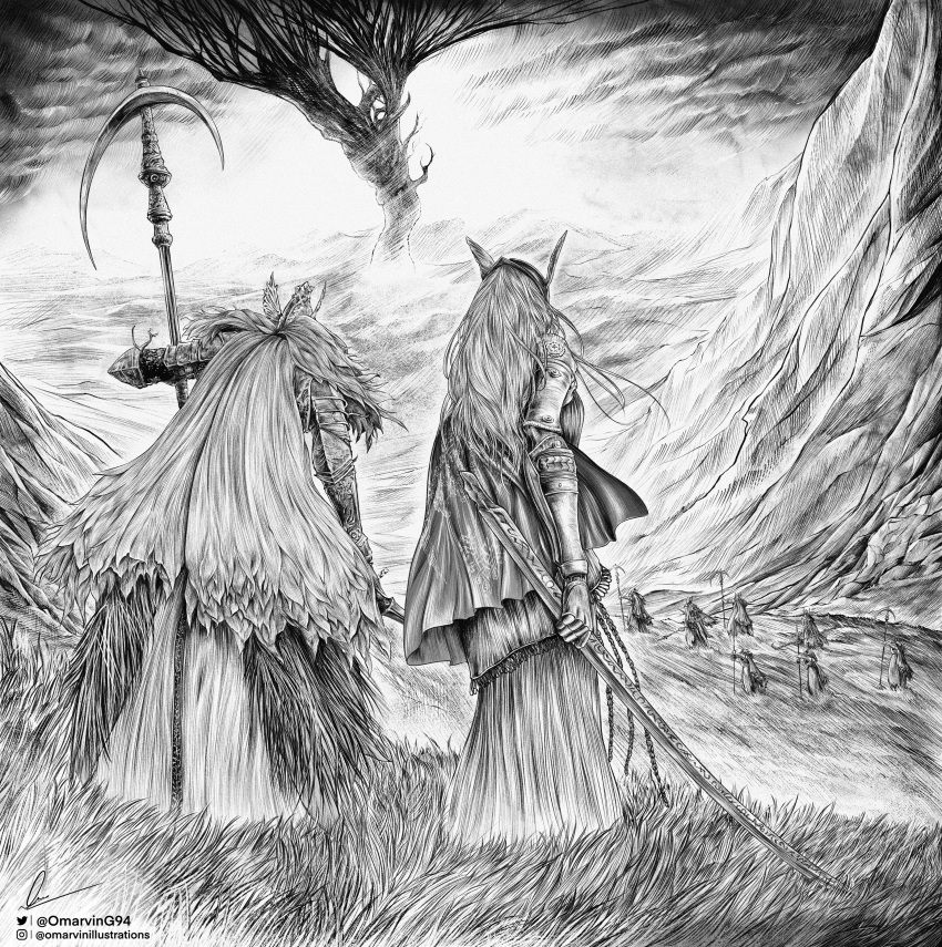 Safebooru - absurdres capelet cleanrot knight finlay commentary dress ...