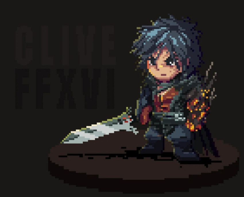 Safebooru - 1boy black cape black hair cape clive rosfield closed mouth ...
