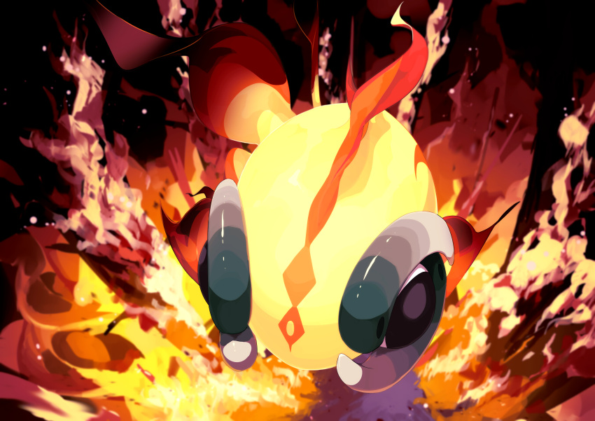 Safebooru - absurdres animal focus black eyes bright pupils chi-yu (pokemon) commentary request ...