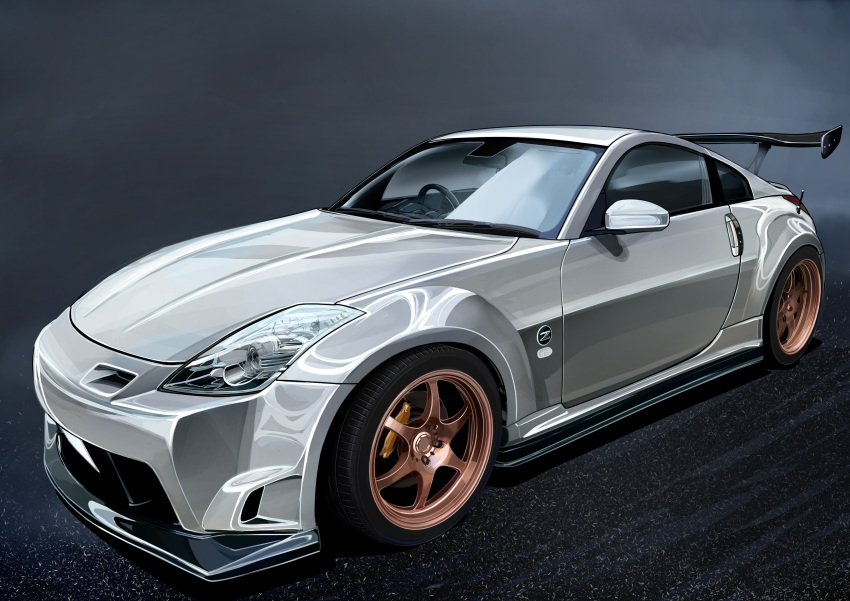 Safebooru - 3books absurdres car highres motor vehicle nissan nissan ...