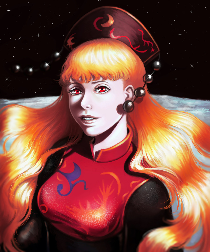 Safebooru - 1girl black sleeves blonde hair breasts highres junko ...