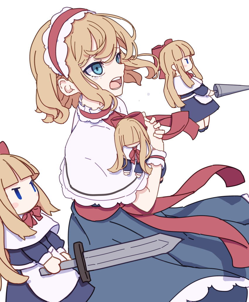 Safebooru - 1girl absurdres alice margatroid blonde hair blue dress blue eyes capelet dress ...