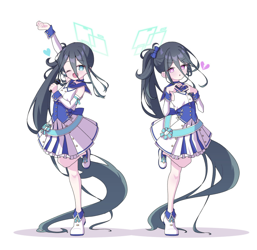 Safebooru - (blue archive) 2girls 525 woiwo :o ;d absurdres alternate costume aris (blue archive ...