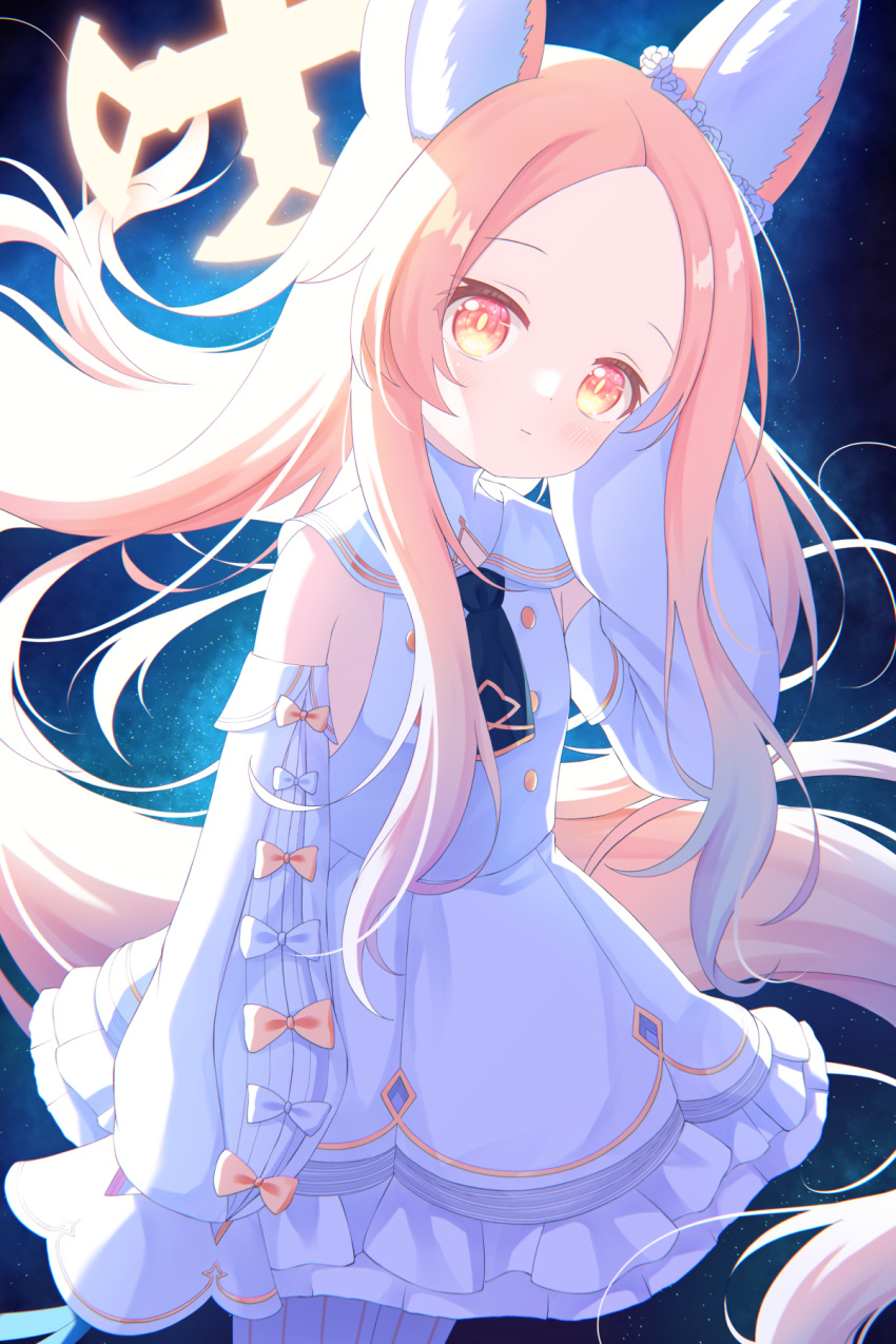 Safebooru - 1girl animal ears ascot blonde hair blue archive blue ascot ...