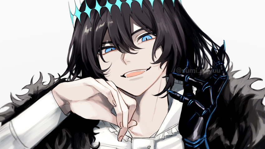 Safebooru - 1boy black hair blue eyes crown fate/grand order fate ...