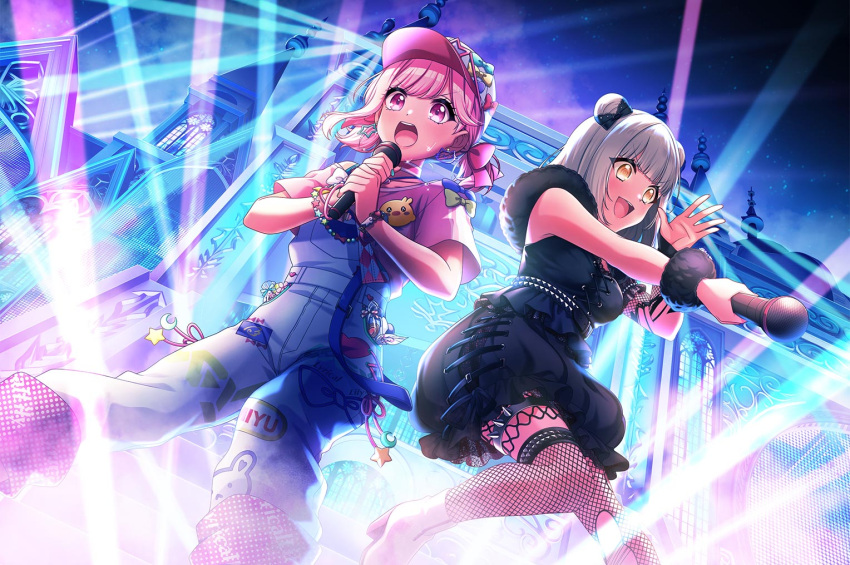 Safebooru - blush d4dj dress elsie (d4dj) pink eyes pink hair sakurada miyu short hair | 4459372