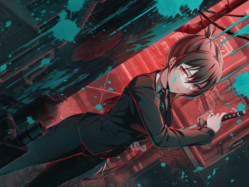 Safebooru - bang dream! black hair jacket red eyes short hair yashio ...