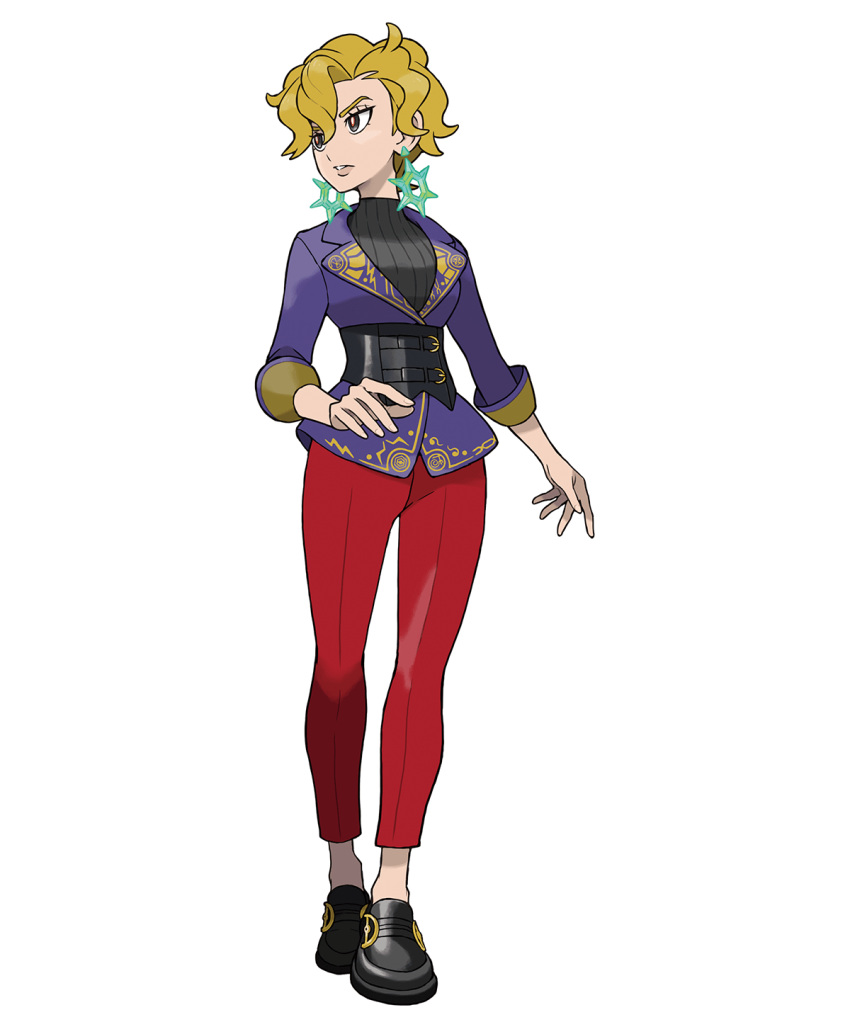 Safebooru - blonde hair briar (pokemon) bright pupils earrings formal ...