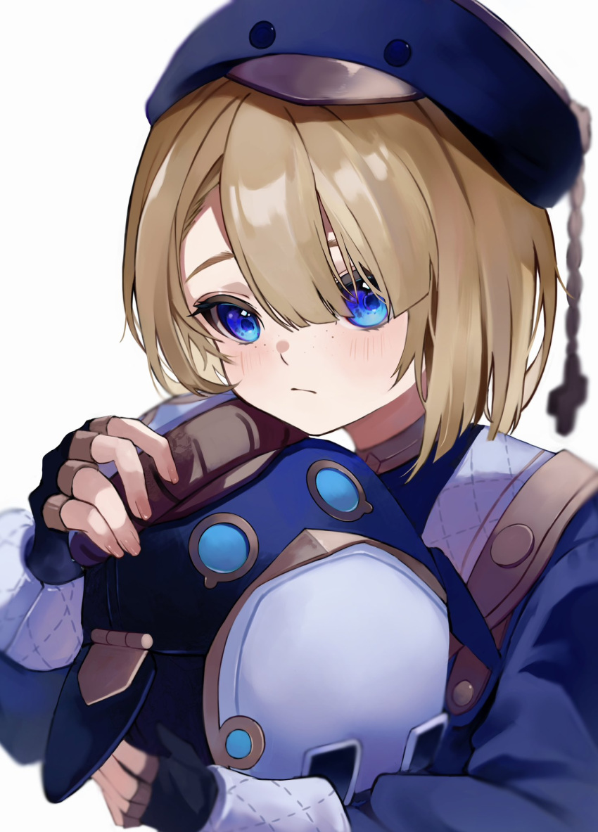 Safebooru - 1boy androgynous asymmetrical bangs beret bird black gloves black headwear black ...