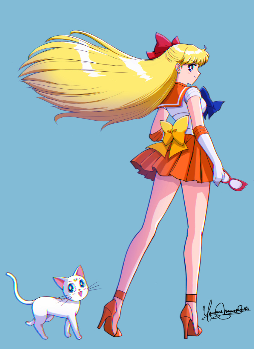 Safebooru - 1girl absurdres aino minako artemis (sailor moon) back bow bishoujo senshi sailor ...