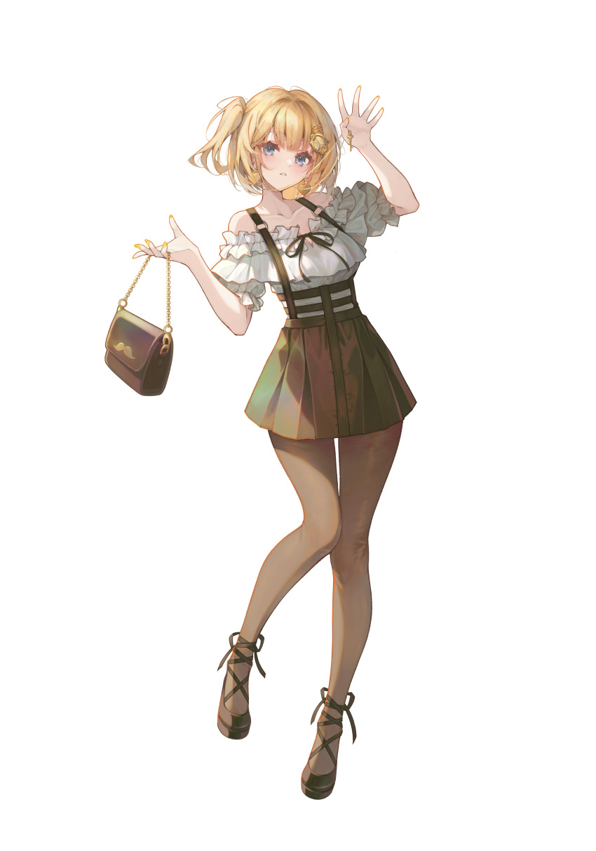 Safebooru - 1girl absurdres bag blonde hair blue eyes collarbone ...