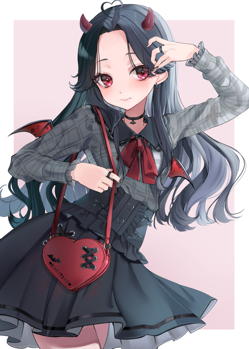 Safebooru - 1girl absurdres ahoge baby elle (vtuber) bag black choker ...