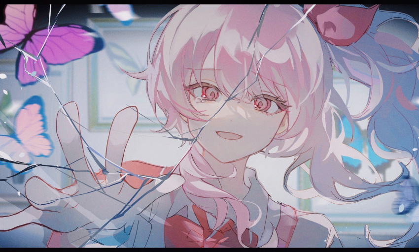 Safebooru - 1other akiyama mizuki bow bowtie broken mirror bug ...