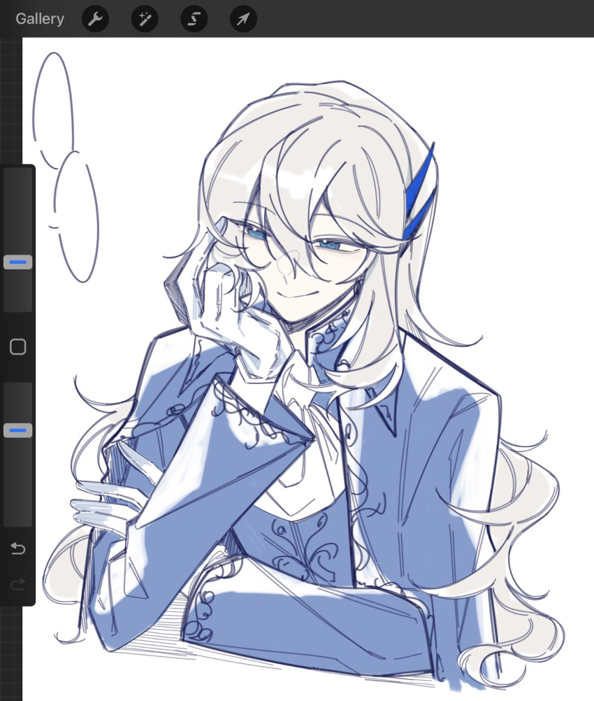 Safebooru - 1boy argalia (library of ruina) art program in frame ascot ...