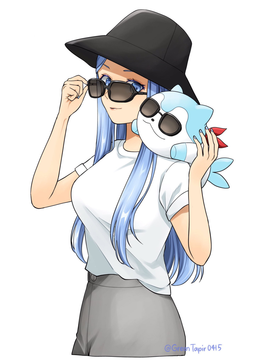 Safebooru - 1girl alternate costume black headwear blue eyes blue hair fire emblem fire emblem ...