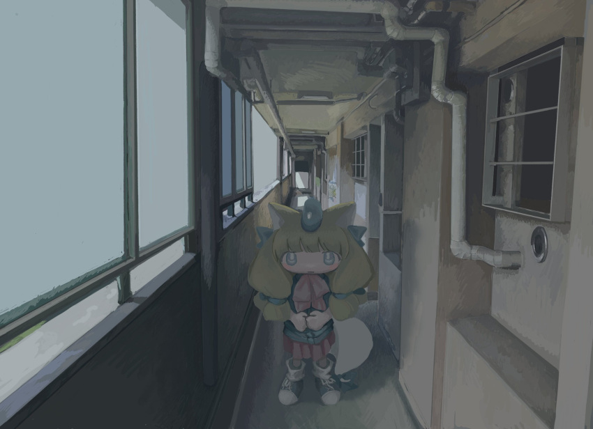 Safebooru - 1girl animal ears blonde hair blunt bangs cat ears chibi ...