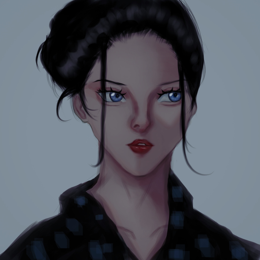 Safebooru - 1girl absurdres blue eyes blue kimono festival highres japanese clothes kimono nico ...