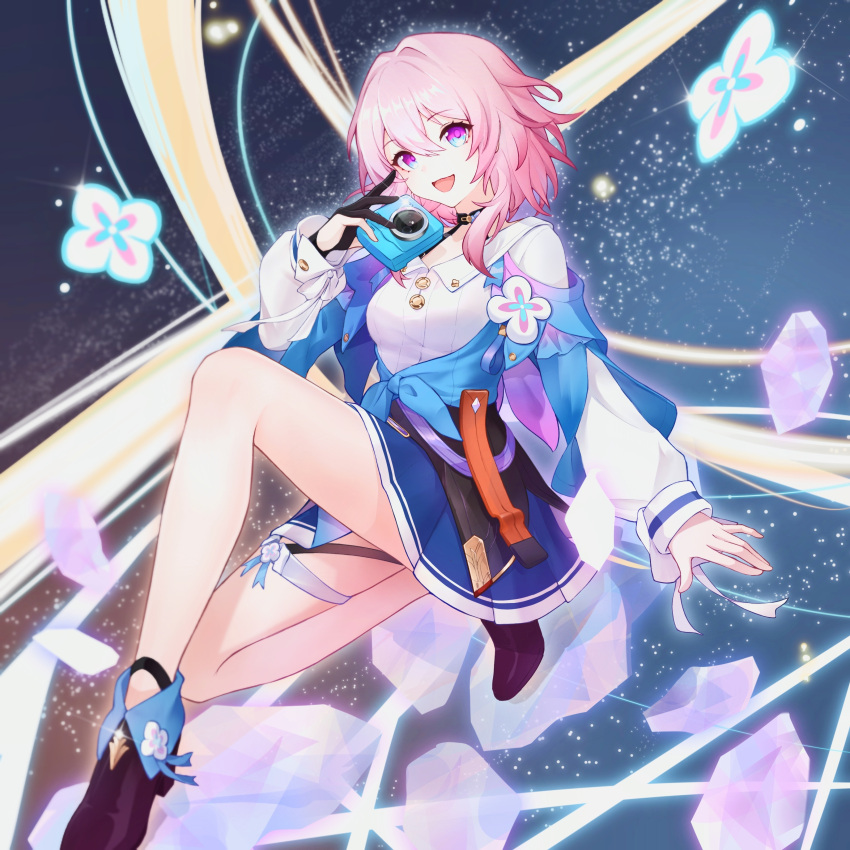 Safebooru - 1girl absurdres ankle boots archery shooting glove black choker black corset black ...