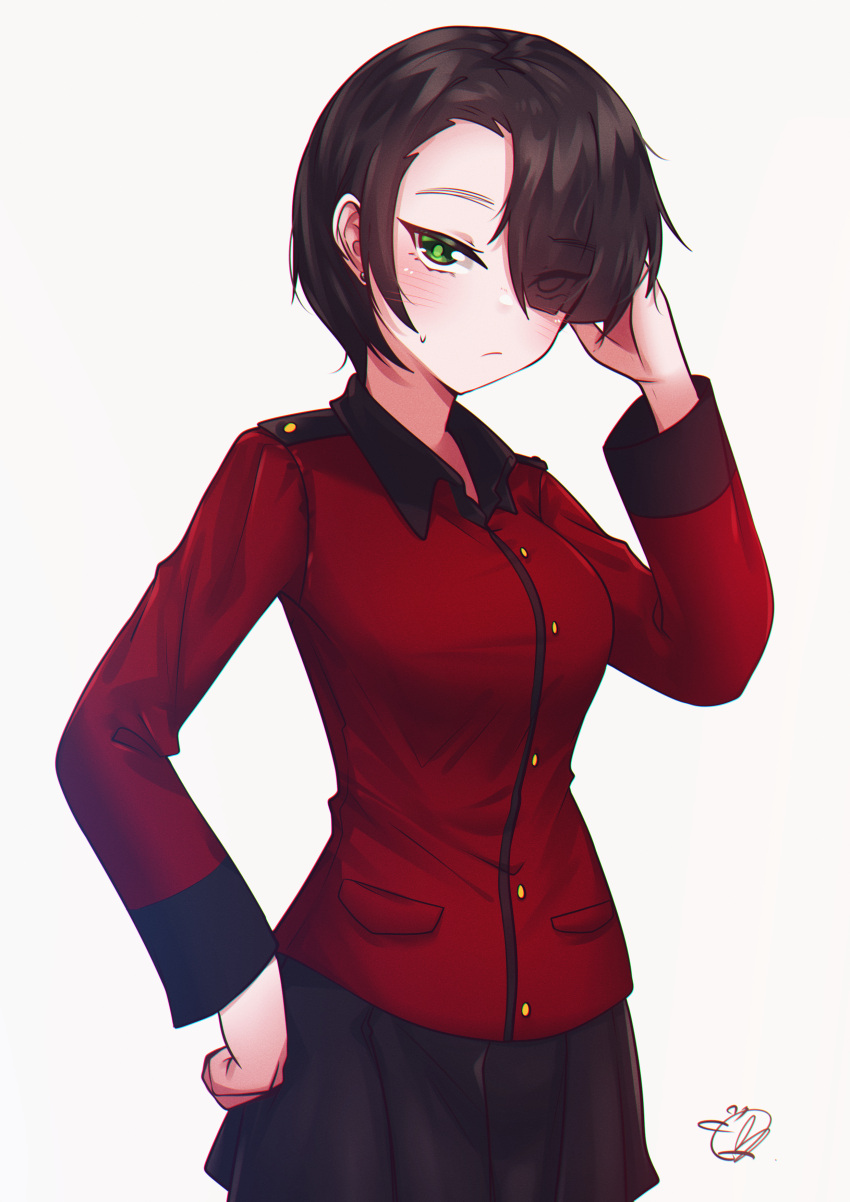 Safebooru 1girl Absurdres Blazer Blush Breasts Brown Hair Closed 0202