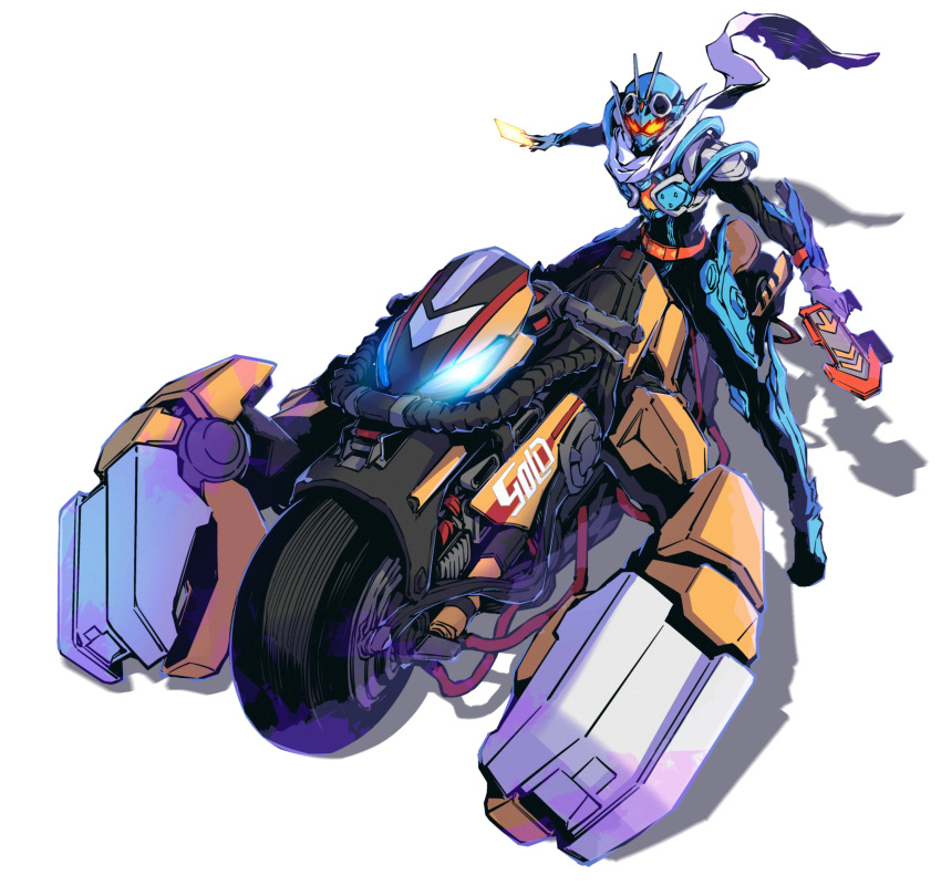 Safebooru - 1boy absurdres black bodysuit blue armor blue eyes blue fire bodysuit fire gloves ...