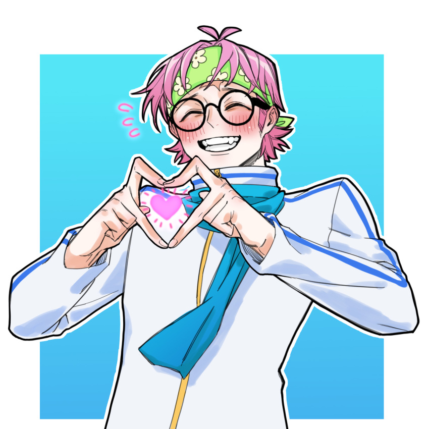 Safebooru - 1boy bish coby (one piece) facing viewer glasses hands up ...
