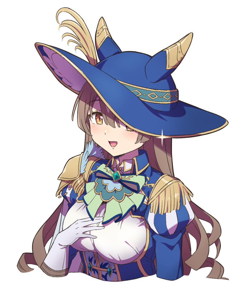 Safebooru - 1-4daithi 1girl animal ears blue headwear blush brown eyes ...