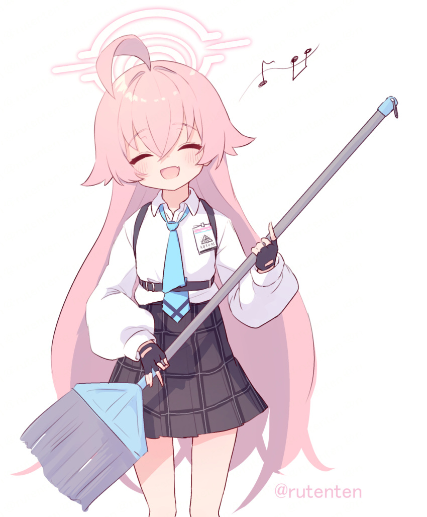 Safebooru - 1girl ^ ^ ahoge blue archive blue necktie blush chest ...